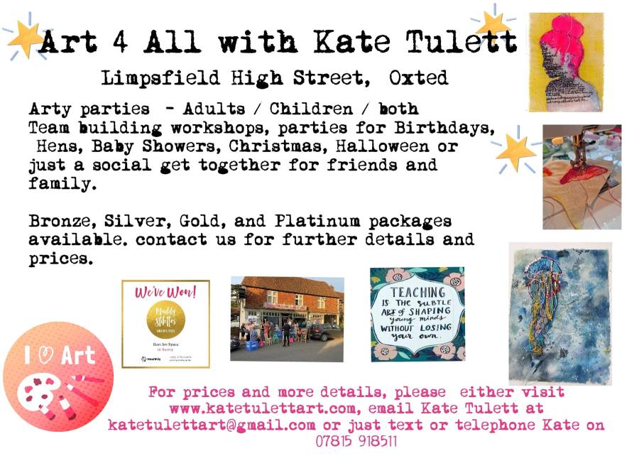 Creative Art Workshops and Parties by Kate Tulett – Kate Tulett Art